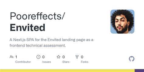 GitHub Pooreffects Envited A Next Js SPA For The Envited Landing