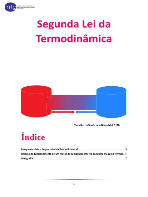 Segunda Lei Da Termodinâmica Pdf Termodinâmica Calor
