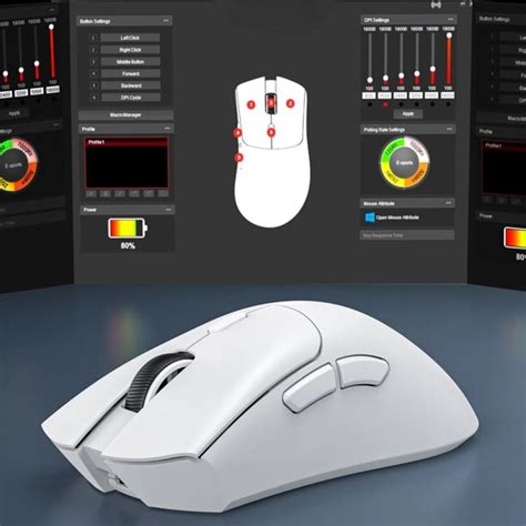 18000dpi Wireless Mouse 300mah Paw3311 Gaming Mouse Tri Mode Connection