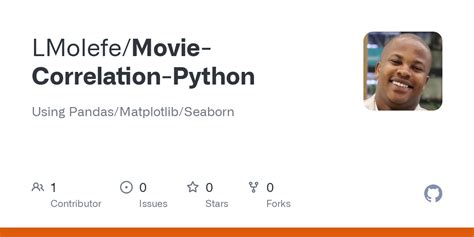 Github Lmolefemovie Correlation Python Using Pandasmatplotlibseaborn
