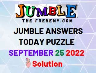 Unscramble Lmeyls Jumble Answers For Frenemy