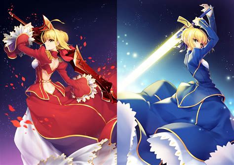 Fate Stay Night The Second Saber Red Vs Blue Fate Stay Night Saber Fate Grand Order Fate