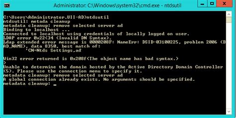 When Demote Active Directory Domain Services Error Dfs Replication