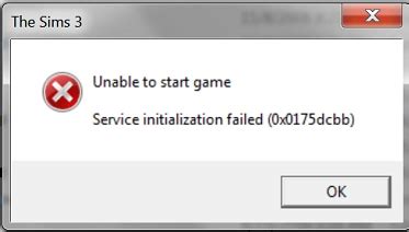 Service Initialization Failed Crinrict S Sims 3 Help Blog