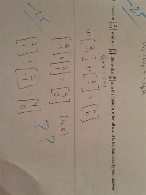 Solved Let U 2 1 And V 2 1 Show That H K Is Chegg Com