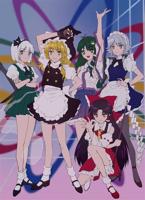 Hakurei Reimu Kirisame Marisa Izayoi Sakuya Kochiya Sanae And