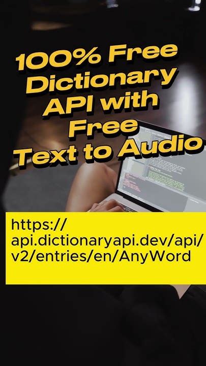 100 Free Dictionary Api For Developers Ytshorts Programmingtips
