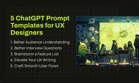 ChatGPT Prompt Templates For UX Designers FREE