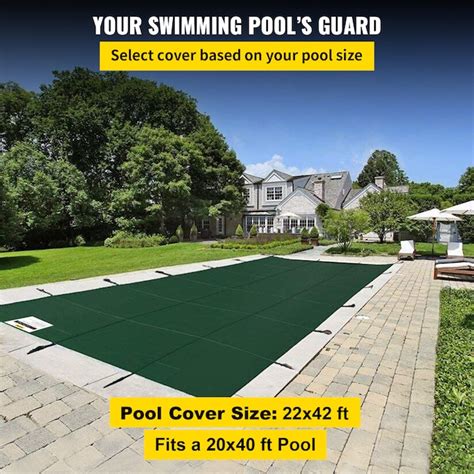 Vevor 40 Ft X 20 Ft Pool Safety Cover Pp Polypropylene Safety And