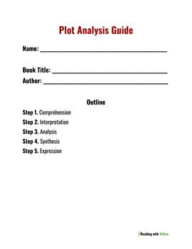 Plot Analysis Guide By Reading With Willow TPT
