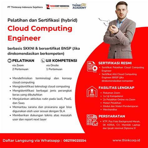 Pelatihan Dan Sertifikasi Cloud Computing Engineer Bnsp Thinkcorp