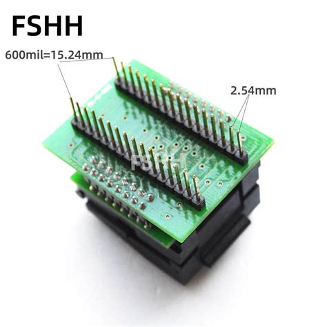 Cnv Plcc Ep1m32 Programmer Adapter Clamshell Plcc32 To Dip32 Test