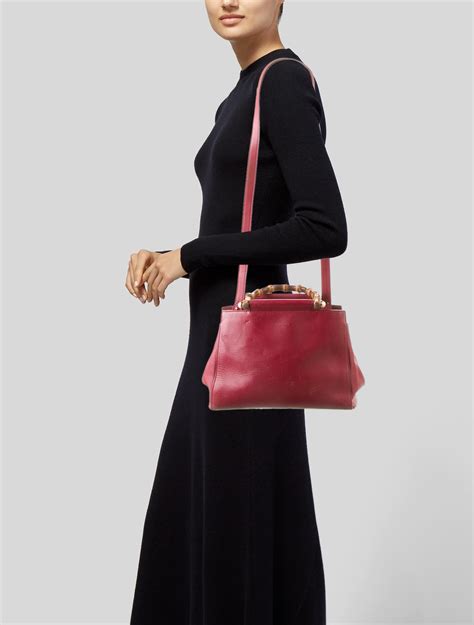 Gucci Small Nymphaea Handle Bag Red Handle Bags Handbags Guc1265567 The Realreal