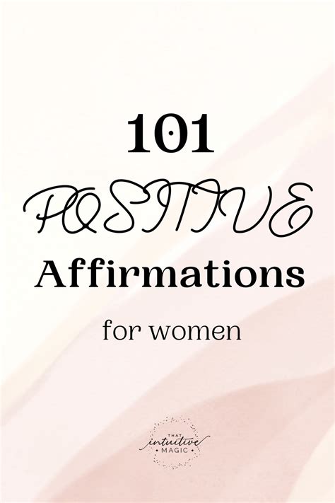 101 Positive Affirmations For Women Daily Inspiration And Confidence