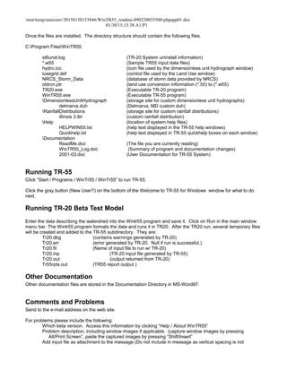 Win Tr55 Readme PDF