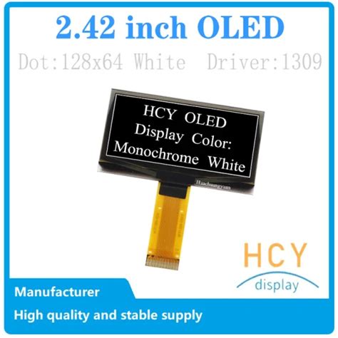 High Performance Inch White Pm Oled Display Module X