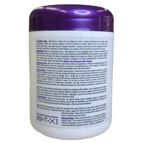 Botox Capilar Hidran Btx Matizador Desmaya Cabello 200g Brasilybelleza