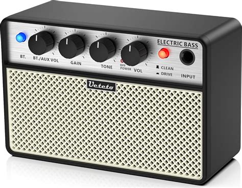Ueteto 10w Mini Bass Amp Portable And Rechargeable Bass