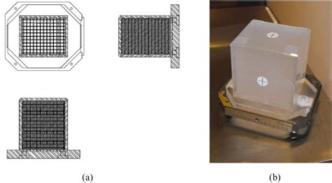 A Schematic 3 Plane View Drawing Of The 3d Grid Phantom B Phantom