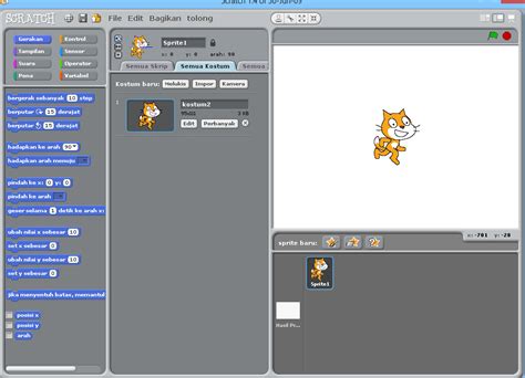 Cara Membuat Animasi Pada Scratch Pembuatan Game Pada Scratch