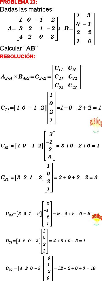 Matrices Problemas Resueltos De MatemÁtica Pdf
