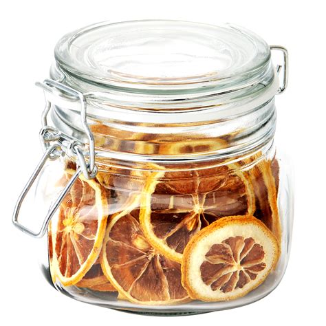 Mainstays Kitchen Storage 17 Ounce Clear Glass Lock Lid Jar