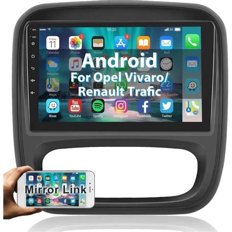 Android Radio Pour Opel Vivaro Renault Trafic Fiat Talento Nissan Nv