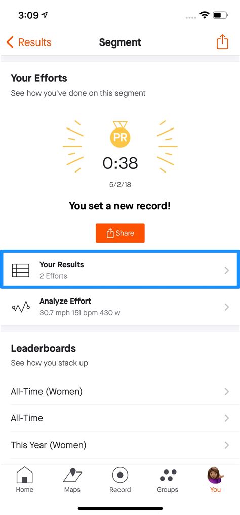 My Segment Results Strava Support