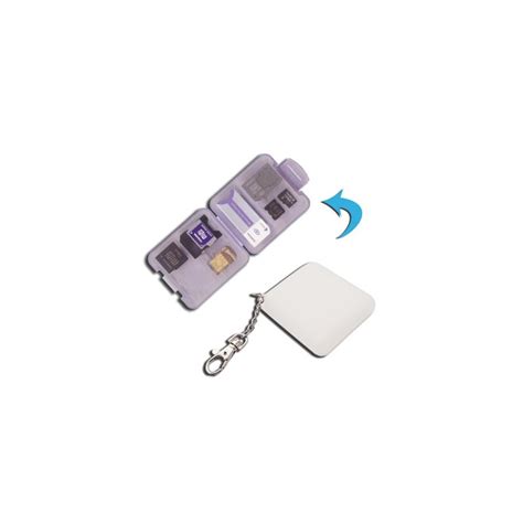 Portable Mini Micro SD SIM Memory Card Holder Case With Keychain TVC Mall Com