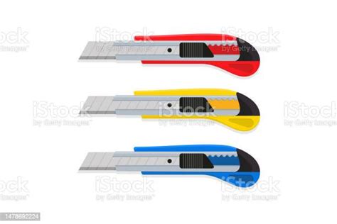 Cutter Knife Vector Blade Snapoff Blade Stationery Knife Vector