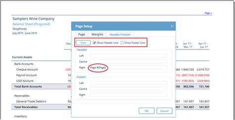 Adding Headers And Footers To Your Report Castaway Forecasting