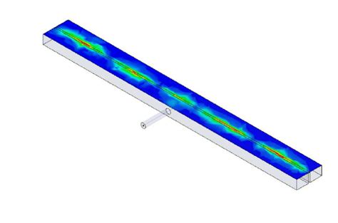 Electric Field Intensity Profile Of The Te10 Like Mode From The Hfss