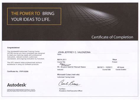 Microcadd Certificate Maya2011 By Jepoi On Deviantart