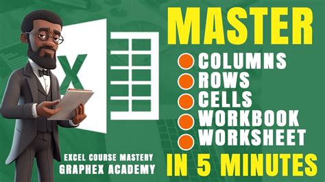 How To Master Columns Rows Cells Workbook Worksheet Excel Course Mastery Youtube