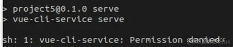 【vue】linux 运行 Npm Run Serve 报错 Vue Cli Service Permission Denied Csdn博客 掘金