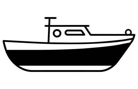 Boat Icon Outline Vector Graphic By Unique Design Team · Creative Fabrica