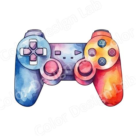 Game Controller Printable Clipart Set Of 8 Png Artwork Etsy