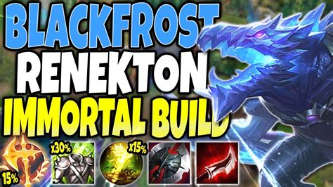 BLACKFROST RENEKTON SKIN IS OP Best IMMORTAL Renekton Season 10 Build