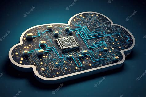 Premium Ai Image Cloud Technologies For Backup And Data Storage Concept Illustration Of
