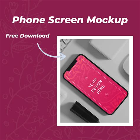 Free Phone Screen Mockup R Designfreebie