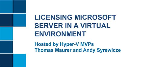Altaro Hyper V Licensing Microsoft Server In A Virtual Environment Webinar Recording Available