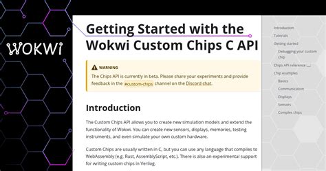 Getting Started With The Wokwi Custom Chips C API Wokwi Docs