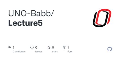 GitHub UNO Babb Lecture5