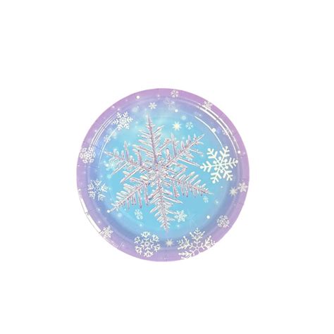Snowflake 7 Plates 20 Plates Party Direct