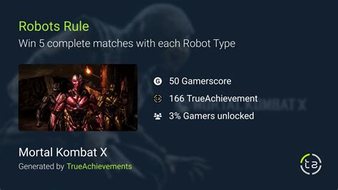 Robots Rule Achievement In Mortal Kombat X