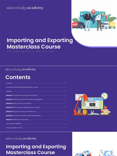 Importing And Exporting Masterclass Course Pdf Exports Imports