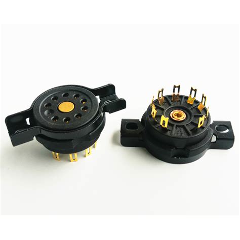 1pc Eizz 4pin 8pin 9pin Tube Socket Vacuum Tube Amplifier For Kt88 300b