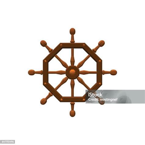 다각형 선박 조 타입니다 흰색 배경에 고립 벡터 일러스트입니다 3차원 형태에 대한 스톡 벡터 아트 및 기타 이미지 3차원