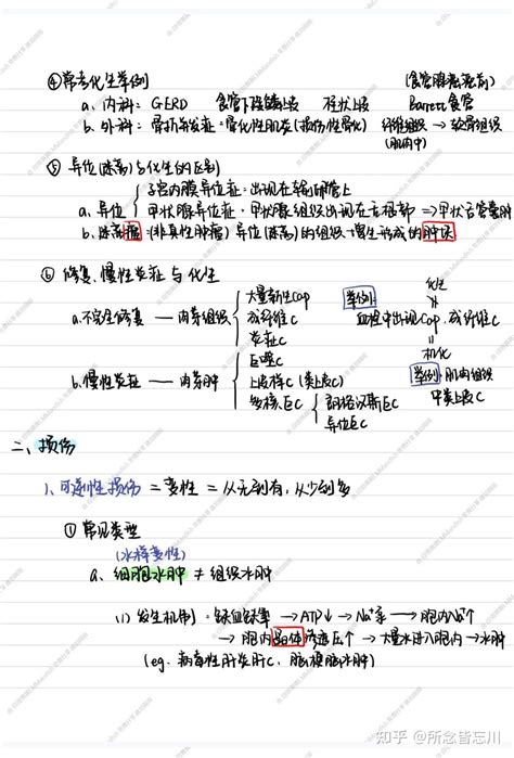 病理学实用笔记～第一章细胞和组织的适应和损伤 知乎