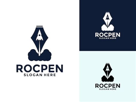 Premium Vector Pen Rocket Logo Vector Template Creative Combination
